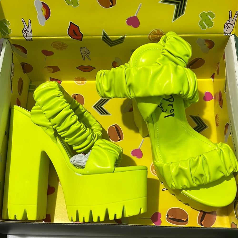 Neon Platform Heel - Gem